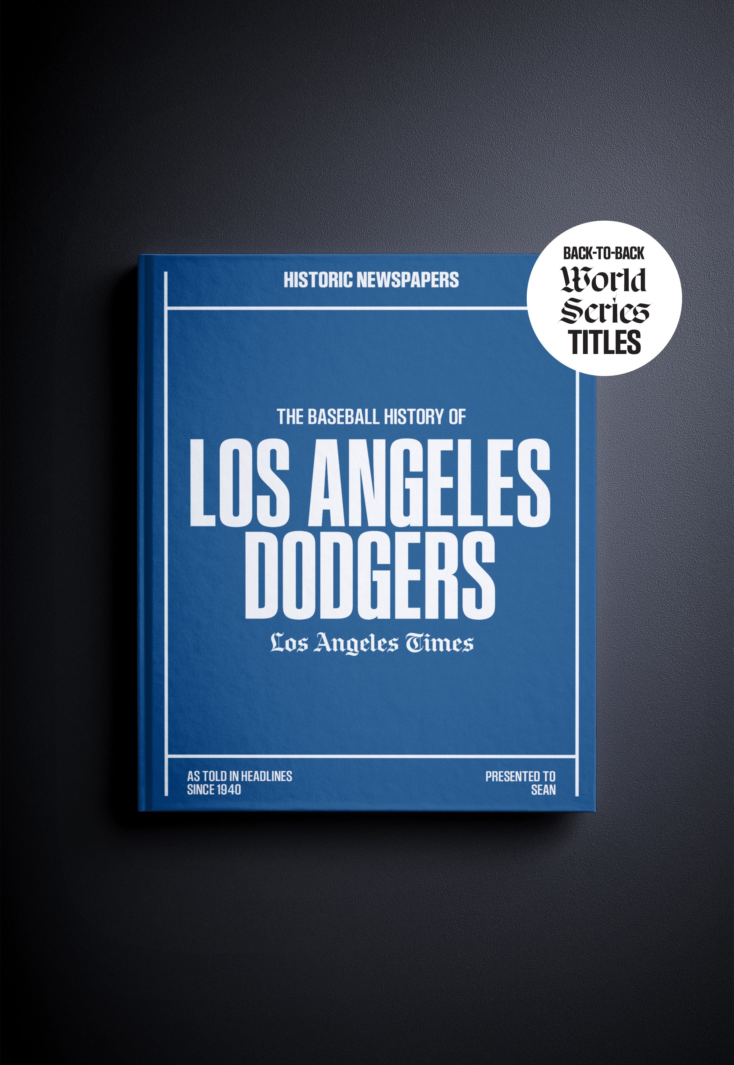 Los Angeles Dodgers Gifts - The History Of Baseball Book