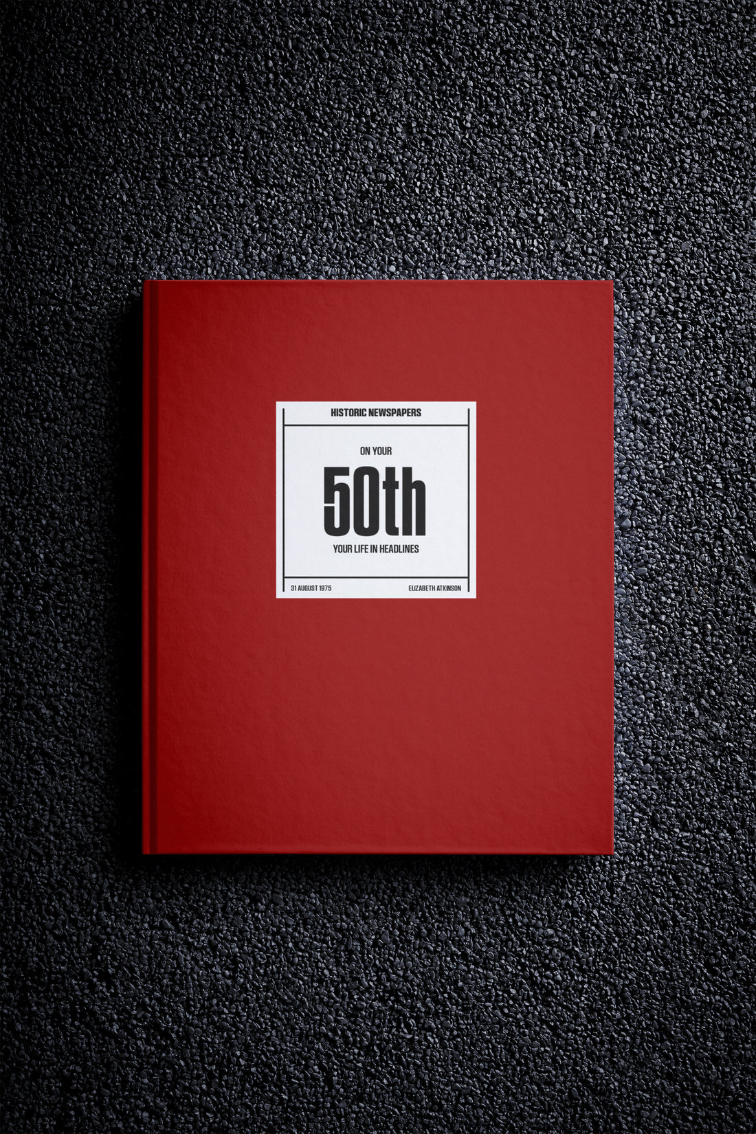 50th Milestone Birthday Newspaper Book | Historic Newspapers