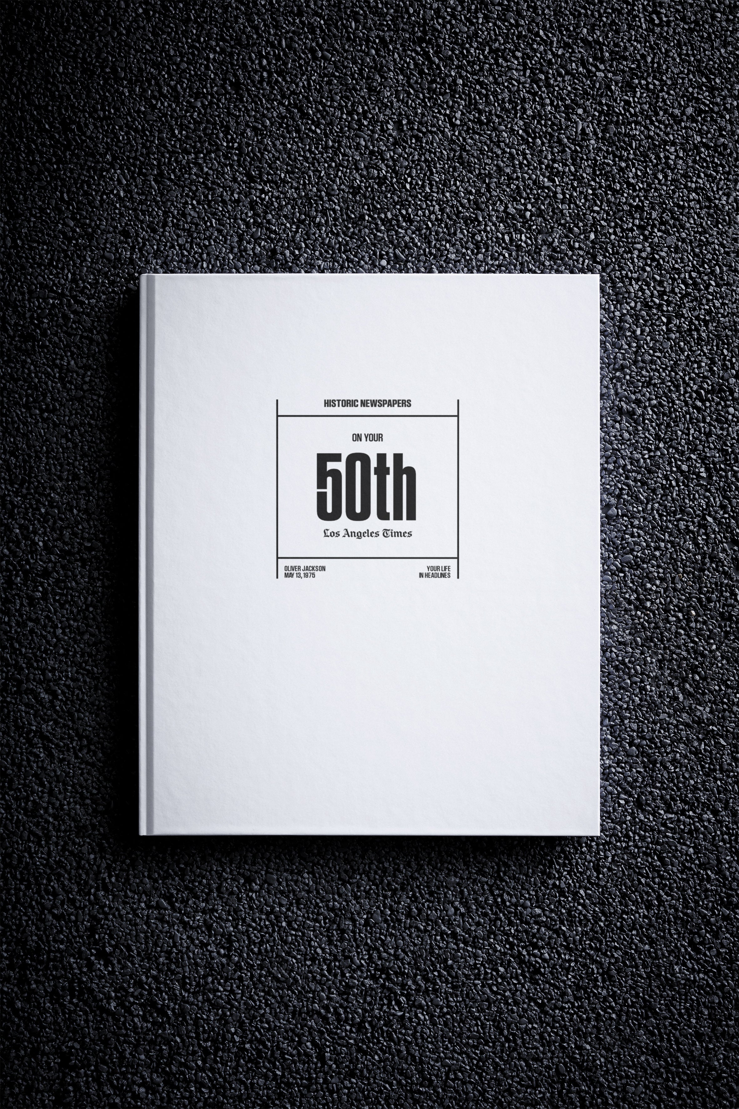 50th Milestone Birthday Newspaper Book Los Angeles Times Edition
