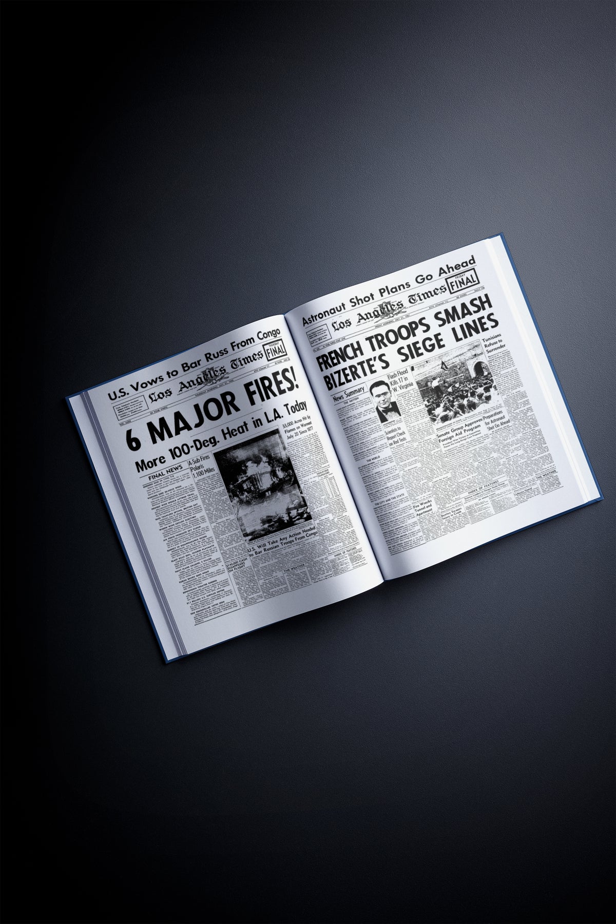 80th Milestone Birthday Newspaper Book Los Angeles Times Edition