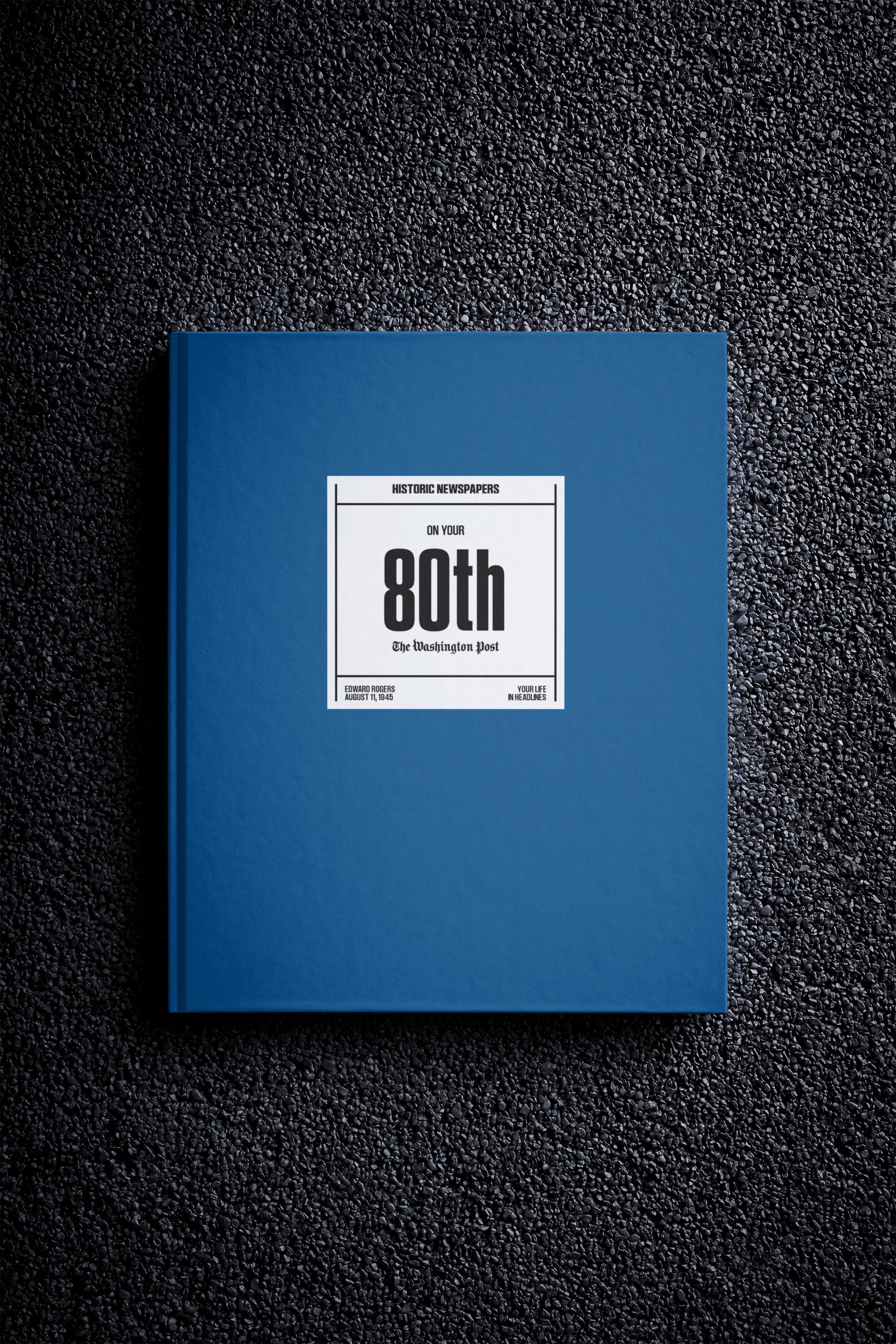 80th Milestone Birthday Newspaper Book Washington Post Edition