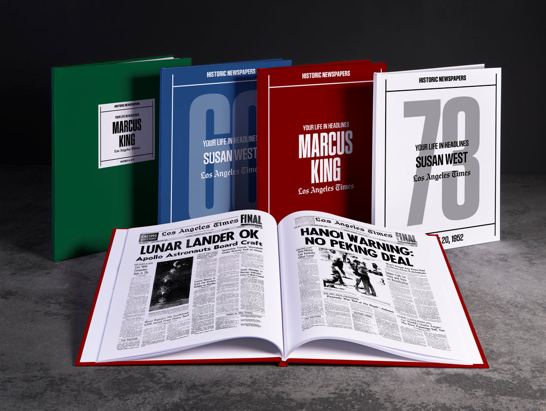 Birthday Newspaper Books - Personalised Birthday Gifts