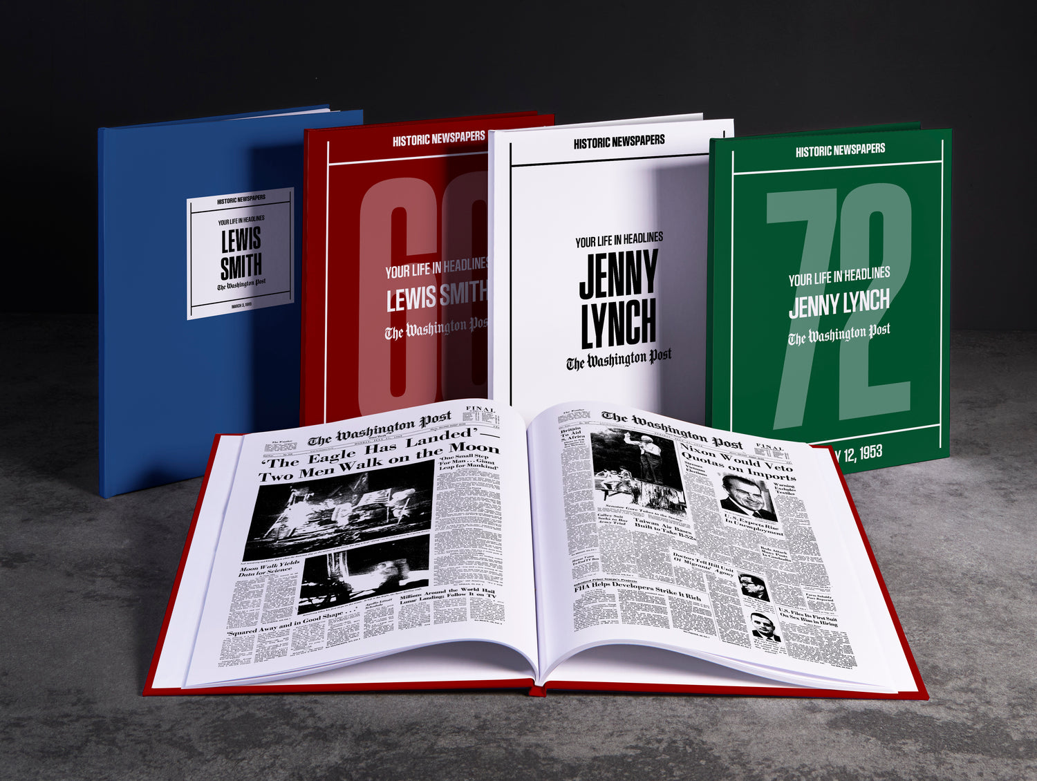 View product - Personalised Birthday Newspaper Book Washington Post Edition