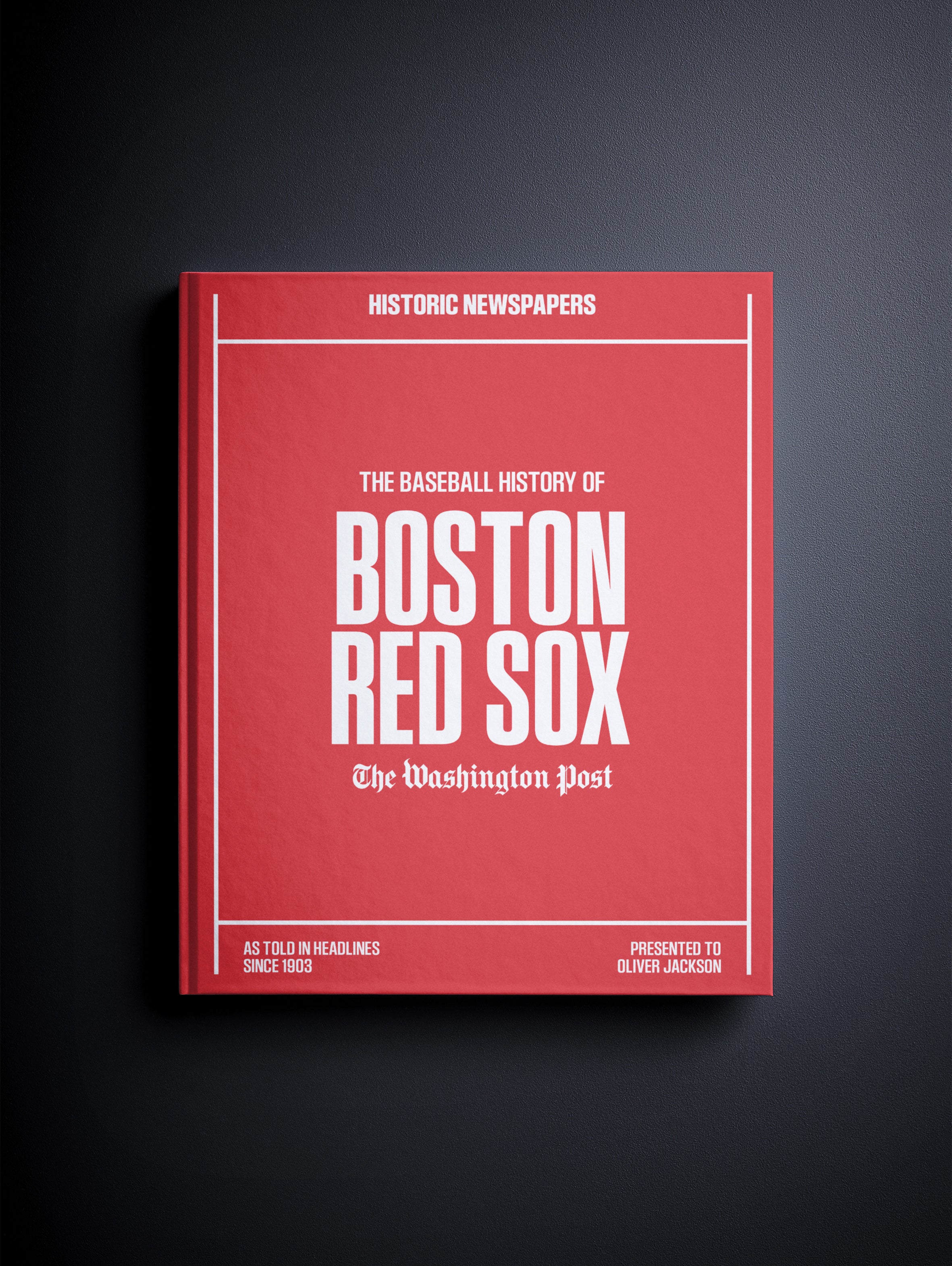Boston Red Sox Gifts - The History Of Baseball Book