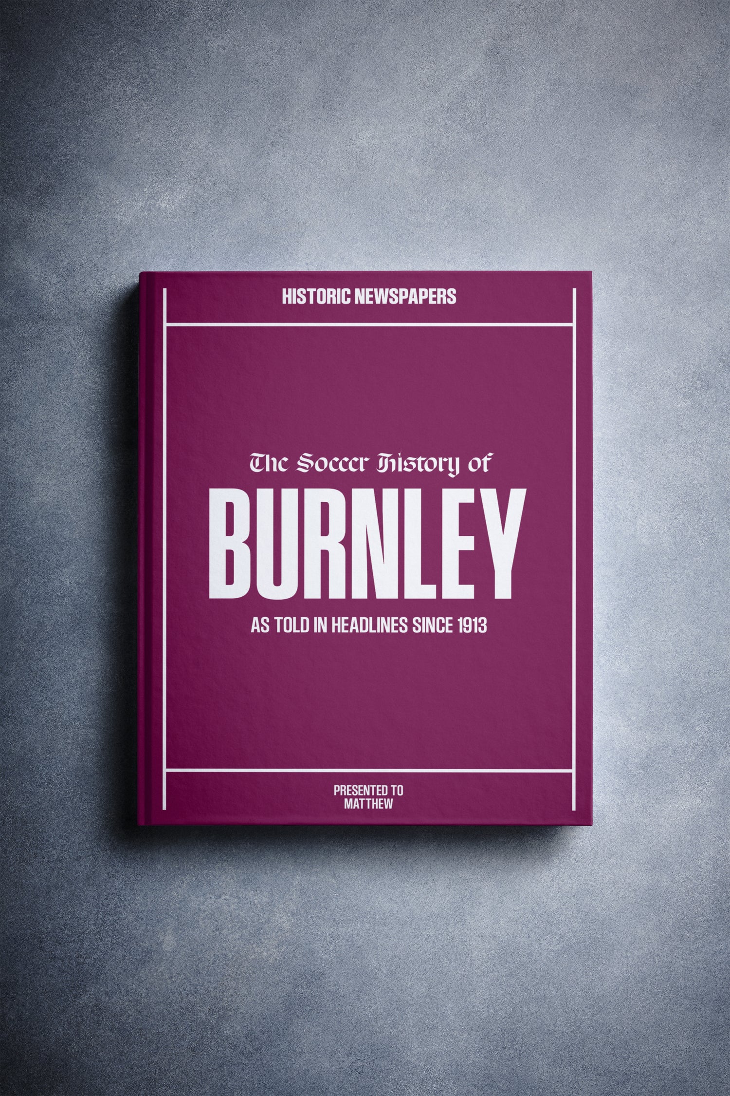 The Football History of Burnley Book | Historic Newspapers