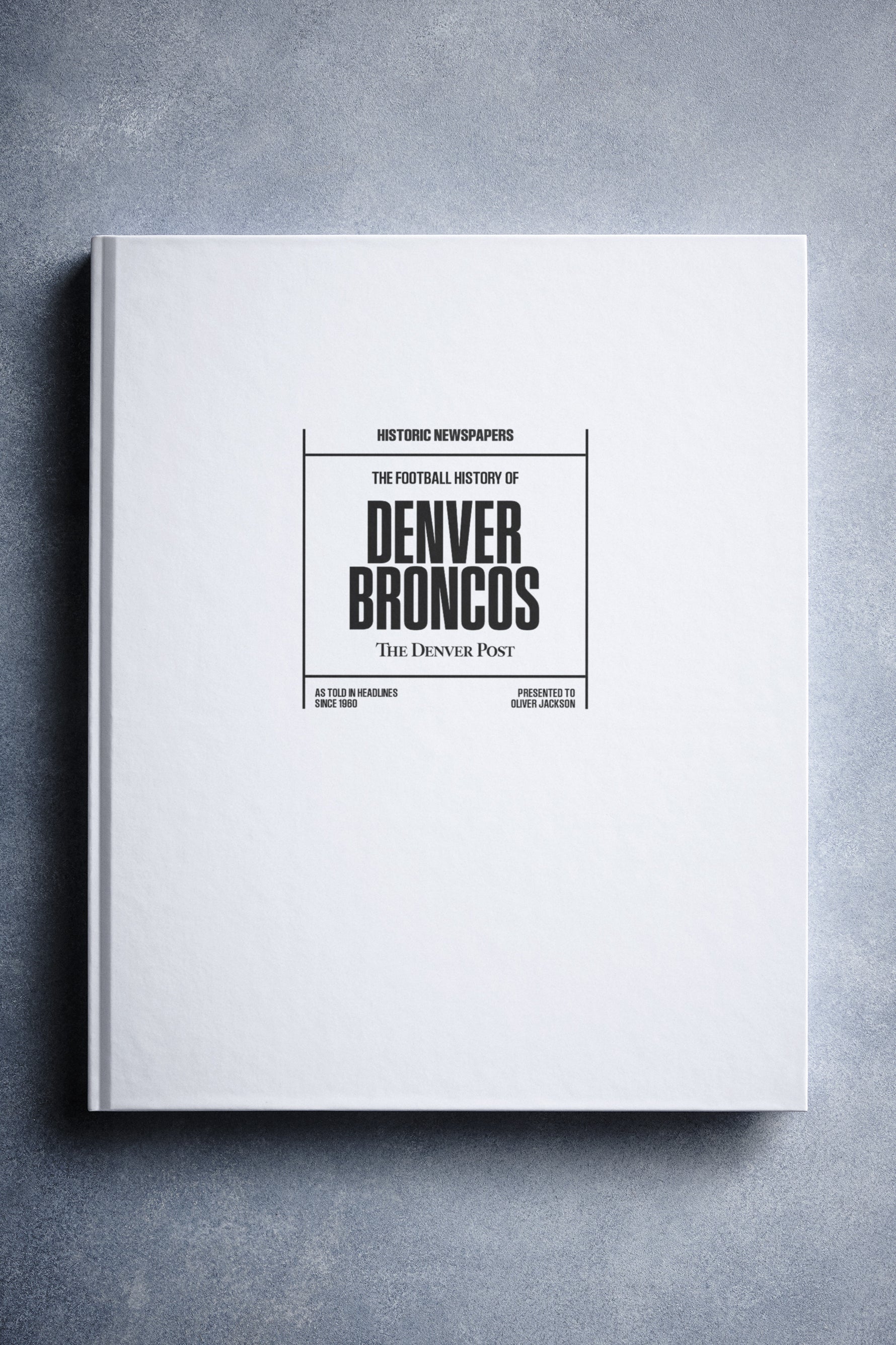 Denver Broncos Gifts - Football History Book