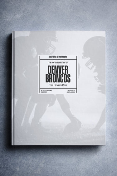 Denver Broncos Gifts - Football History Book