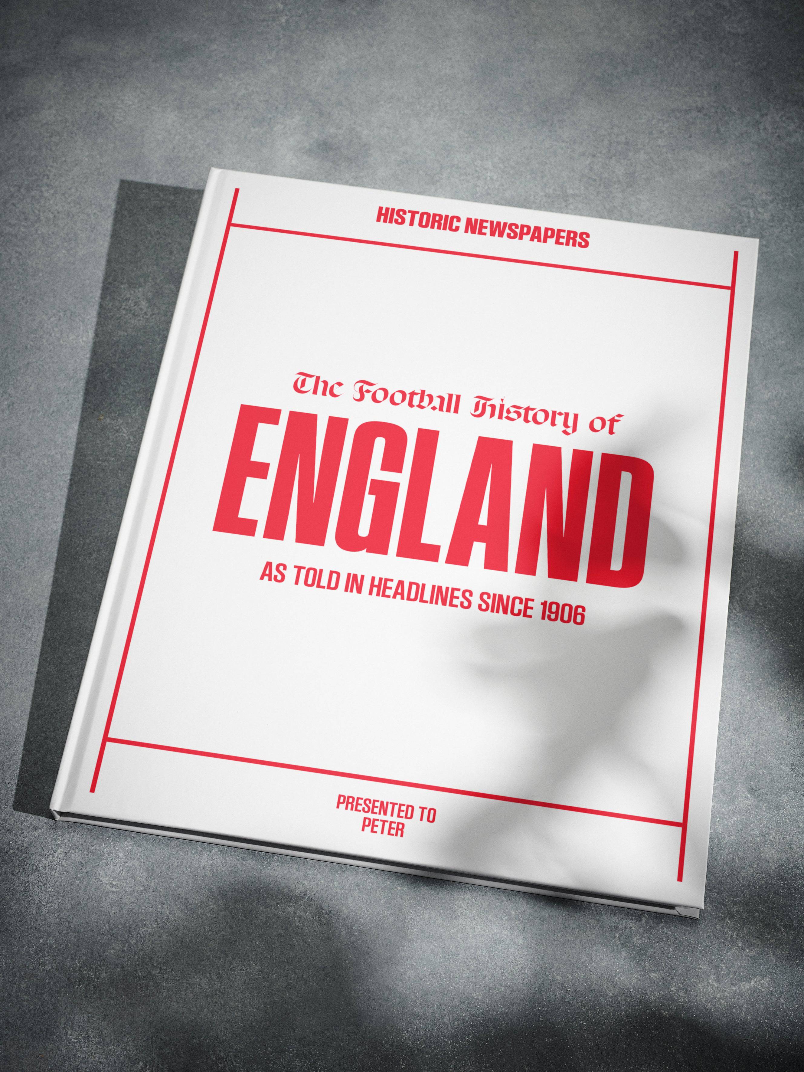 The Football History of England Book | Historic Newspapers