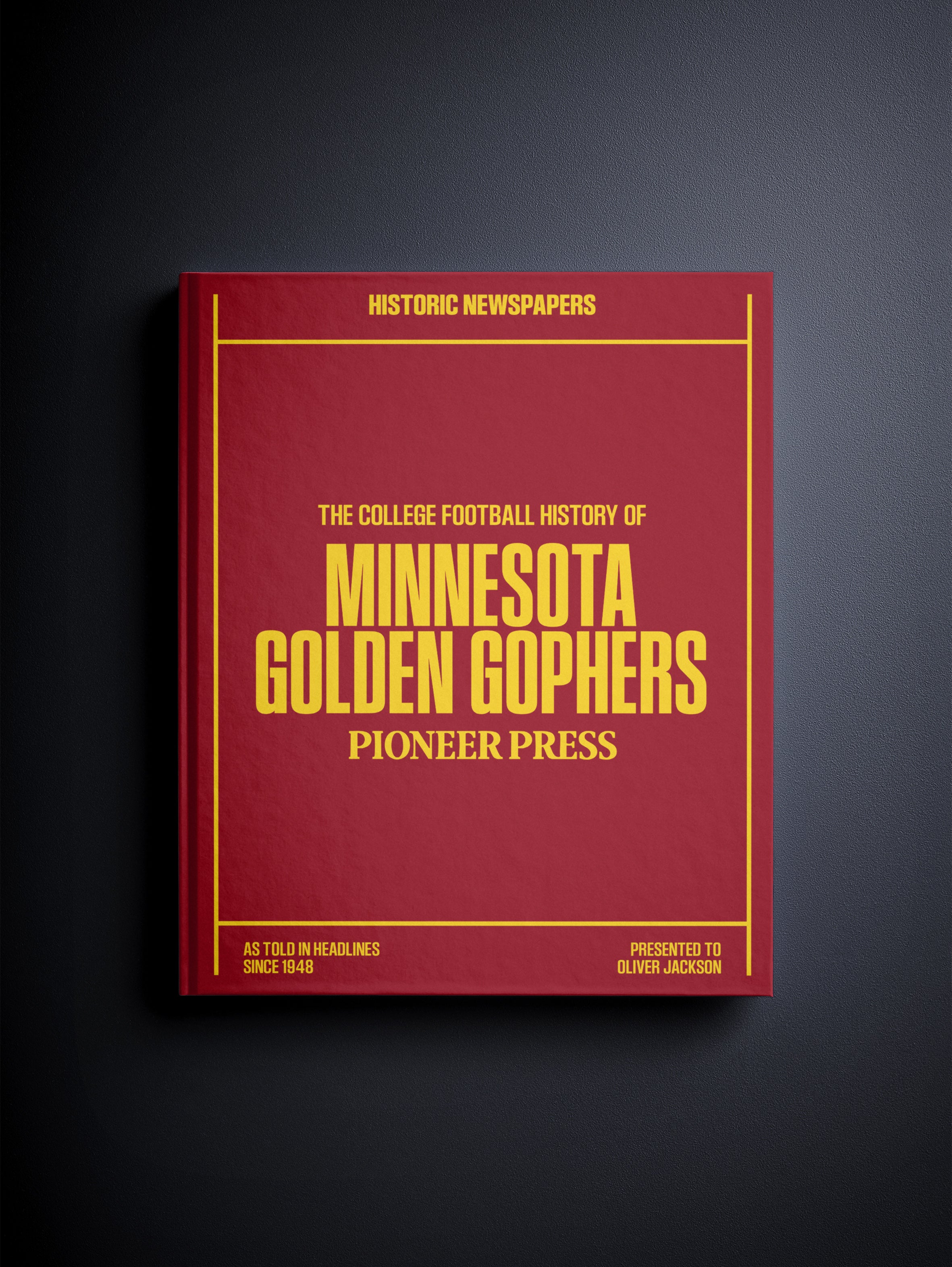 Minnesota Golden Gophers College Football History Book | Historic ...
