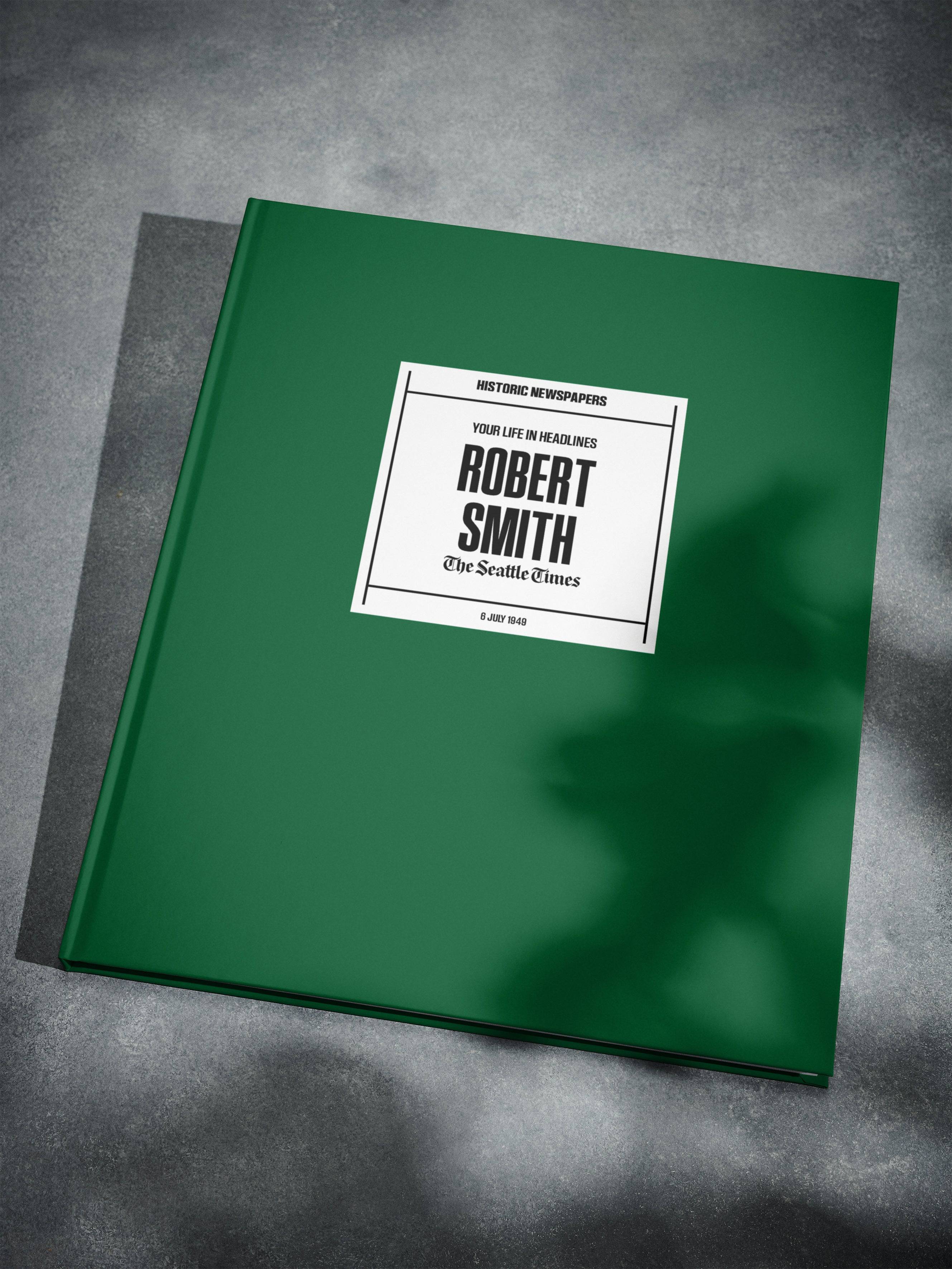 Personalised Birthday Newspaper Book Seattle Times Edition