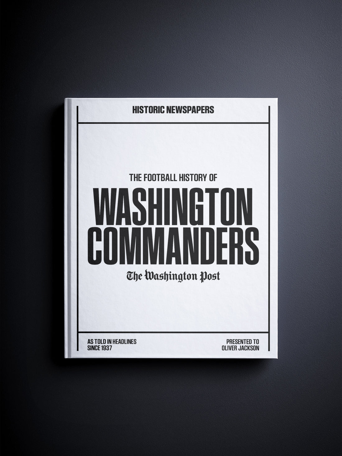 Washington Commanders US Football Book | Historic Newspapers