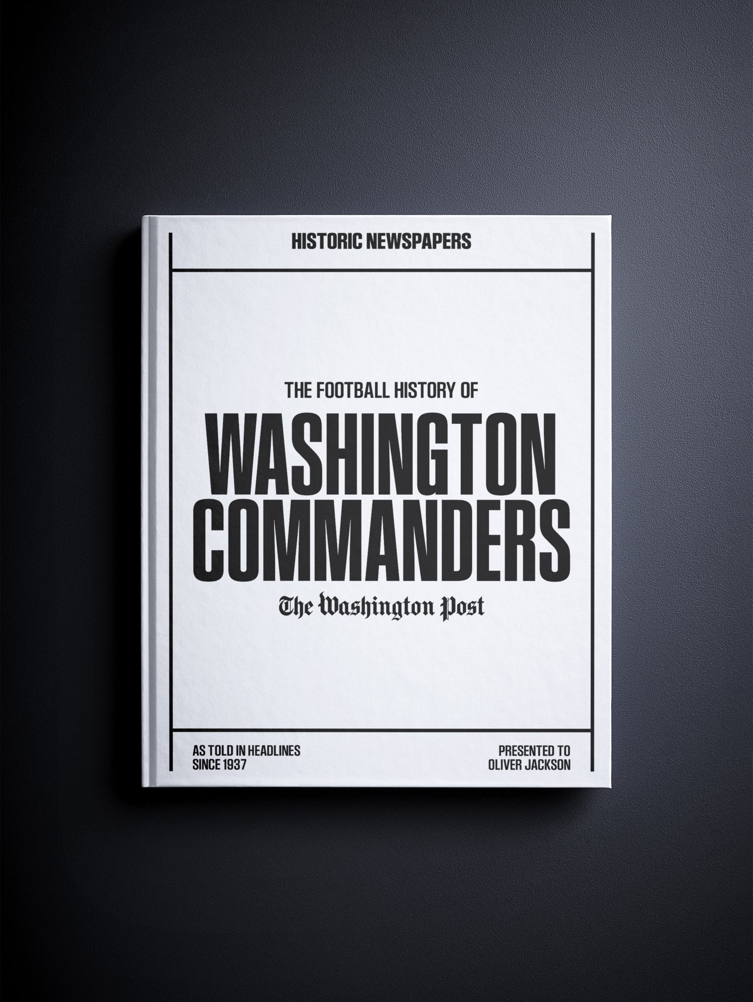 Washington Commanders US Football Book | Historic Newspapers
