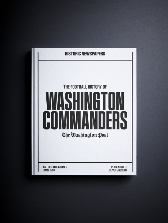 Washington Commanders US Football Book | Historic Newspapers