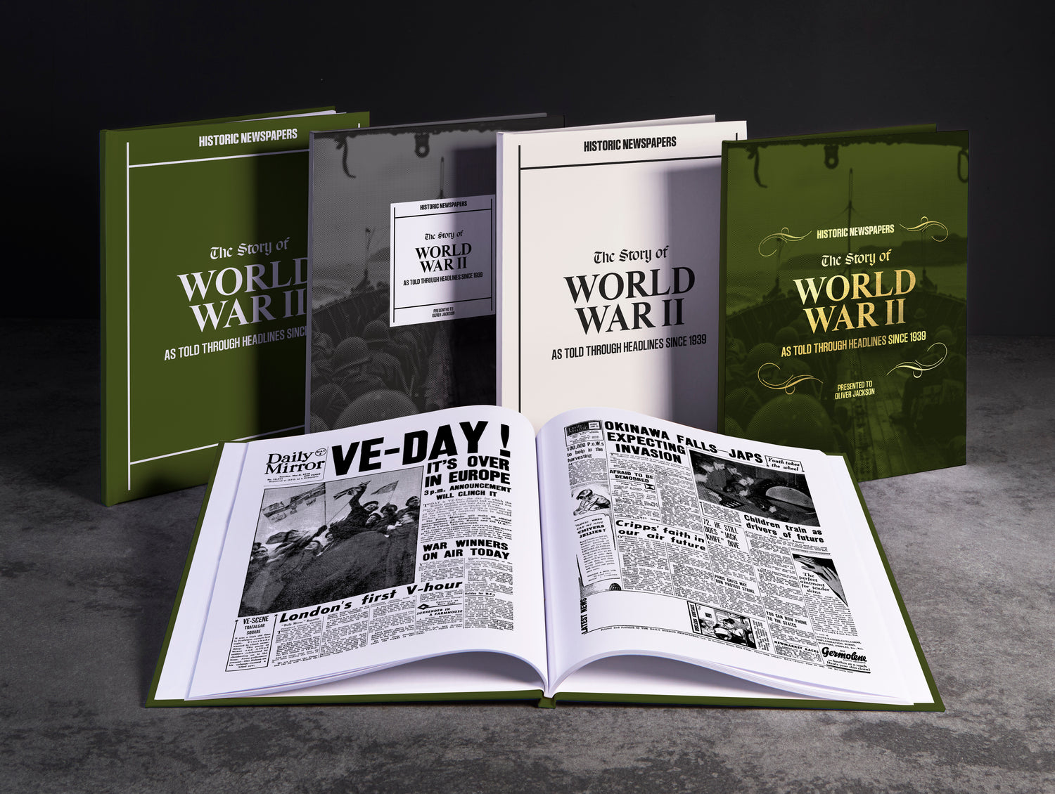 Military History Newspaper Books for Gifts | Historic Newspapers