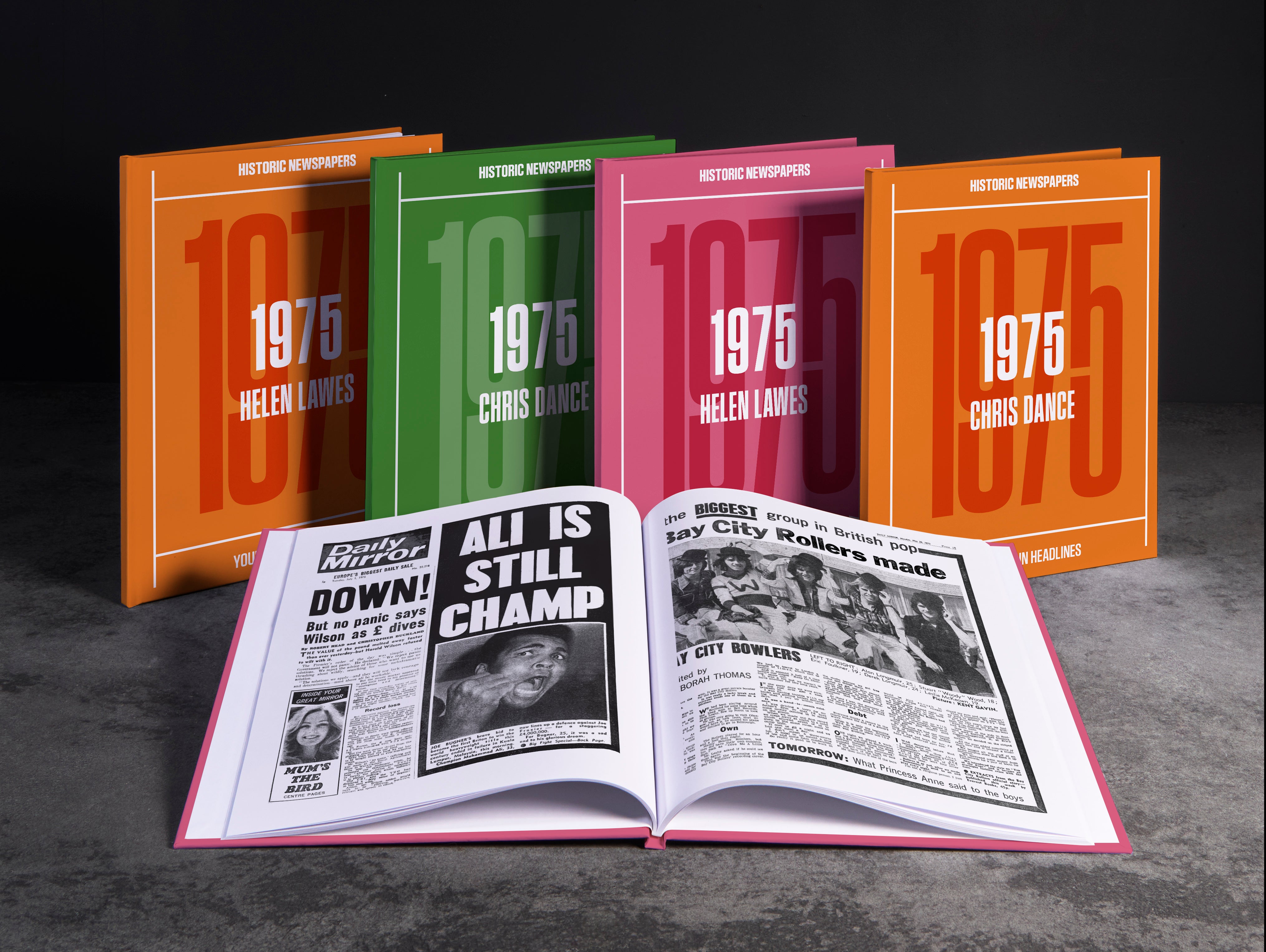 Your Year in Headlines 1975 Newspaper Book | Historic Newspapers